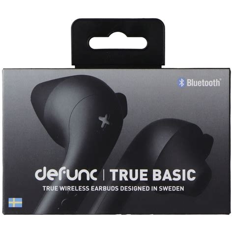 Defunc True Basic Wireless Bluetooth Earbud Headphones Black