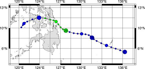 Digital Typhoon Typhoon 199601 No Name Detailed Track Information