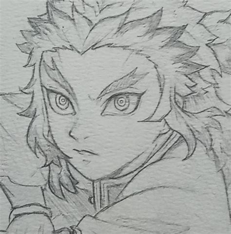 Rengoku Kyojuro Anime Drawings Sketches Female Sketch