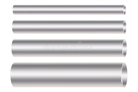 Aluminium Pipes Set Of Different Diameters Stainless Steel Building