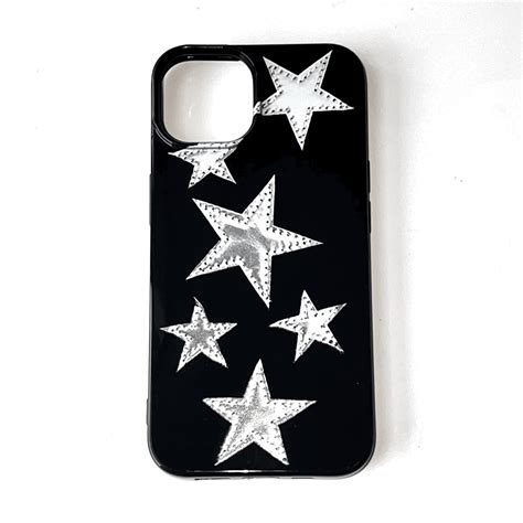 [15 시리즈 입고] Y2k Star Print Case ˚ ₊ 아이폰15 아이폰 15프로 키치무드 별 폰케이스