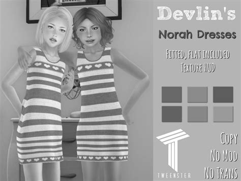 Second Life Marketplace Devlins Tweenster Norah Dresses Demo