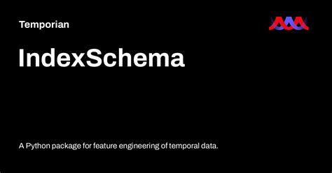 Indexschema Temporian