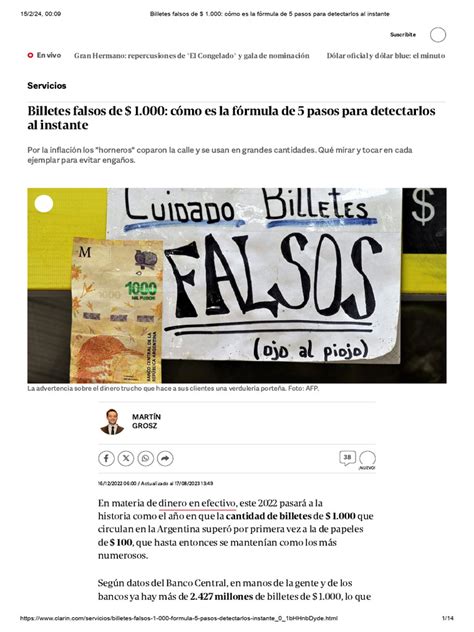 Billetes Falsos De 1000 Cómo Es La Fórmula De 5 Pasos Para