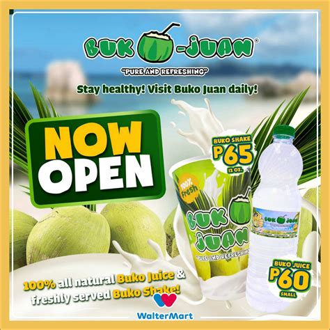 Buko Juan Is Now Open Chill Out Waltermart Batangas Facebook