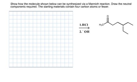 Solved Show How The Molecule Shown Below Can Be Synthesized Chegg