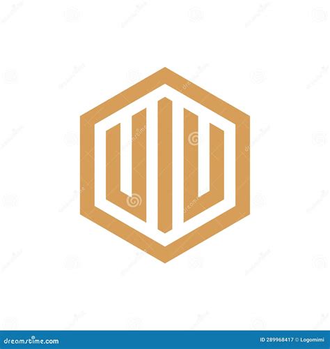 Initial Letter Uiu Logo Design Template Vector Illustration Stock
