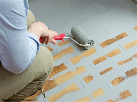 Peinture carrelage pour le sol Elle Décoration