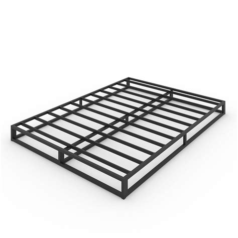 Aufank Full Size Platform Metal Bed Frame Iron Slat Easy Assembly