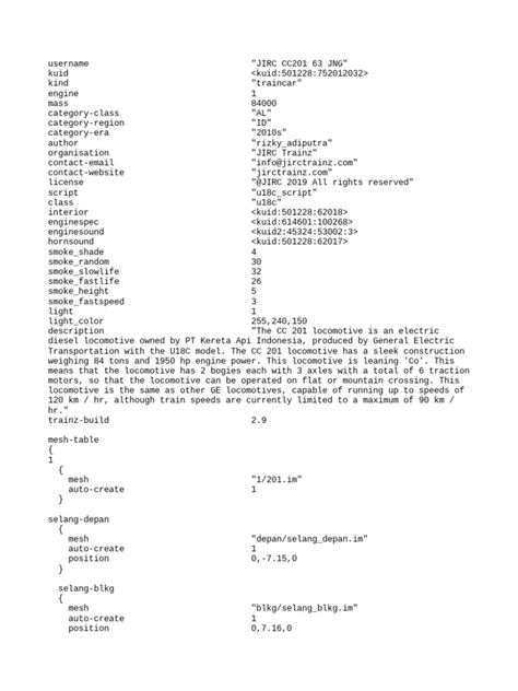 Config Pdf Locomotives Transport