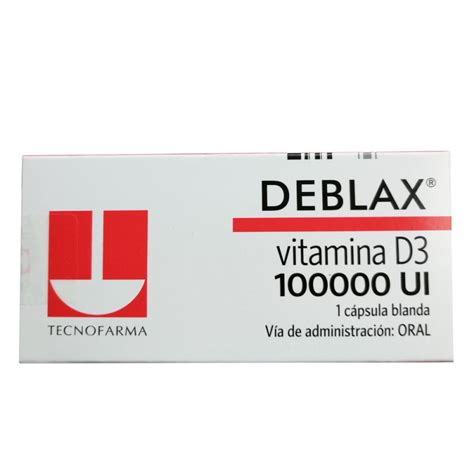 Deblax Vitamina D3 100000 Ui Caja X 1 Capsula Blanda Deblax