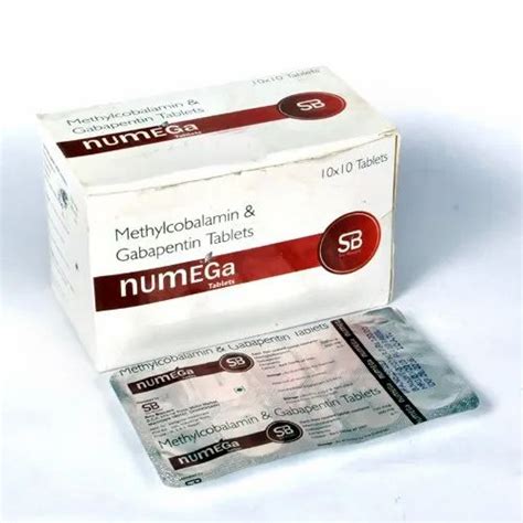 Numega Gabapentin 300mg Methylcobalamin 750 Mcg Tablets Packaging Type Alu Alu At ₹ 1200 Box