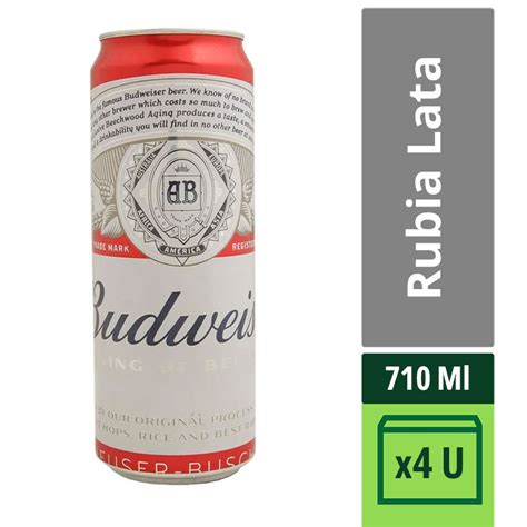 Cerveza Budweiser Lata X 710 Ml Mayorista El Cóndor