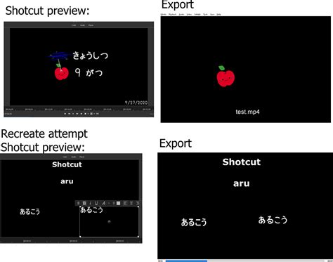 Solved Text Doesnt Appear In Export Bug Shotcut Forum
