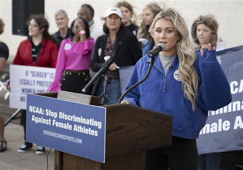 Riley Gaines Joins Virginia Womens Swim Team To Advocate Against