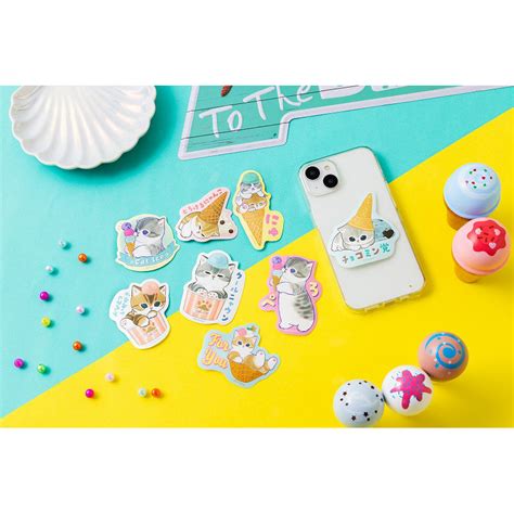Mofusand アイスにゃん スマホに貼れるサイズのステッカー とろけるにゃんこ Mofusandもふもふマーケット
