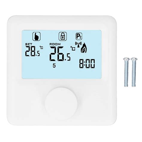 Termostato Programable Con Controlador De Temperatura Digital Y Pantalla Lcd Para Calderas