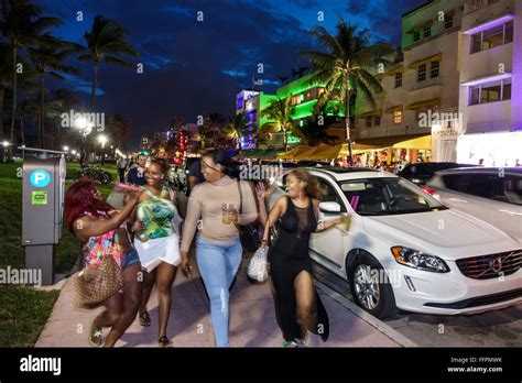 Floridasouthflsouthmiami Beachocean Drivenight Nightlife Evening