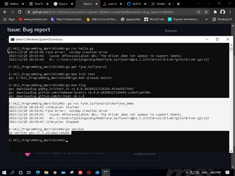 Apiunavailable Wgl The Driver Does Not Appear To Support Opengl Issue Fyne Io Fyne