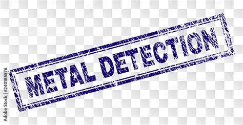 Metal Detection Stamp Seal Print With Dirty Style And Double Framed