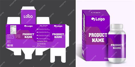 Una Caja Púrpura Con La Palabra Producto Escrita En Ella Vector Premium