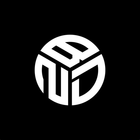 Bnd Letter Logo Design On Black Background Bnd Creative Initials