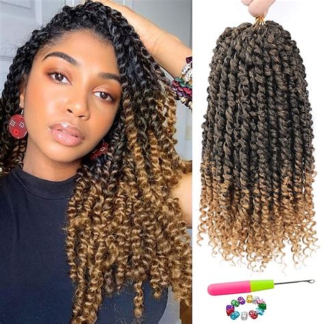 Passion Twist Hair 8 Packs 14 Inch Passion Twist Crochet Hair For