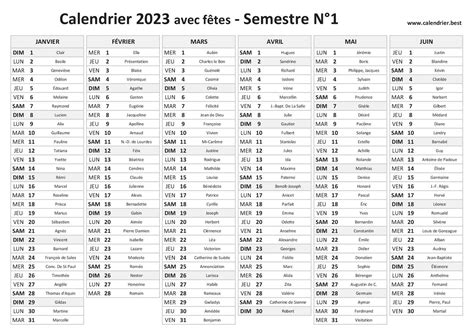 Vendredi Saint 2023 Calendar Center