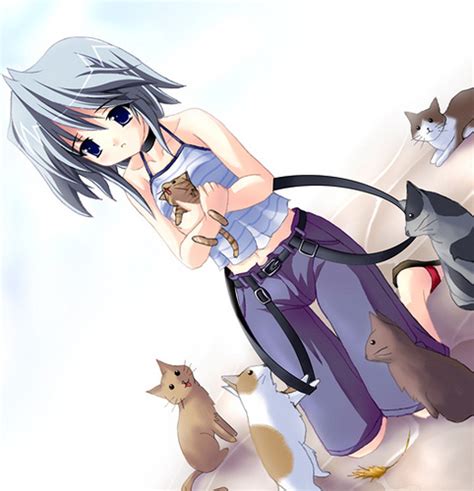 Девушка и коты Anime Unsorted Anime Unsorted Sandbox Cats