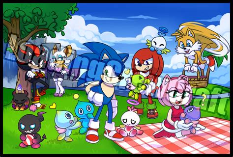 Sonic Chao Garden Picnic Deskmat By Alainaprana On Deviantart