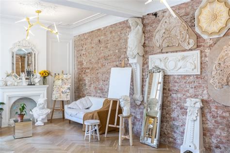 Premium Photo Bright Workshop Room For The Creation And Work Of An
