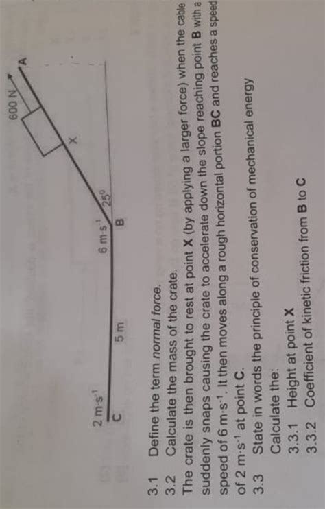 31 Define The Term Normal Force 32 Calculate StudyX