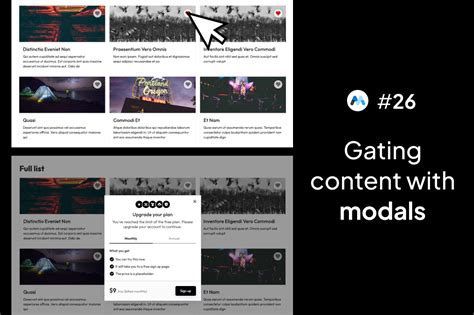 Gating Content With Modals MemberScript Webflow
