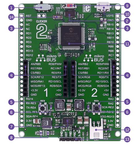 MIKROE Clicker 2 Battery Powered STM32 Development Board Instructions