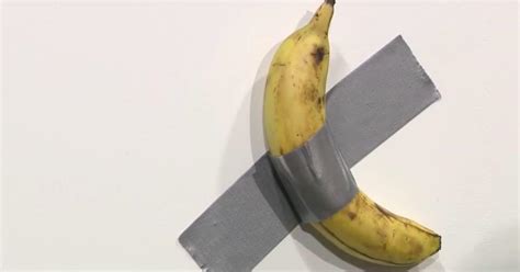 A Banana Duct Taped To A Wall At Miamis Art Basel Mocks The Art World
