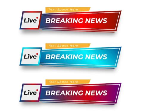 Bar Dactualités Télévisées Barres De Médias Sociaux De Journaux Barre
