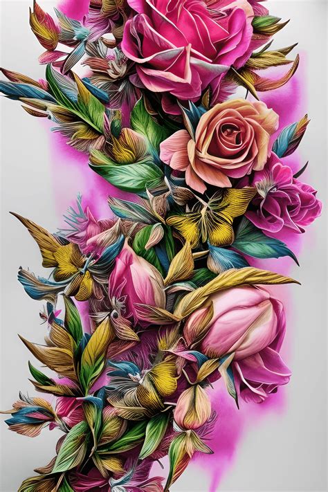 3d Hyper Realistic Flowers · Creative Fabrica