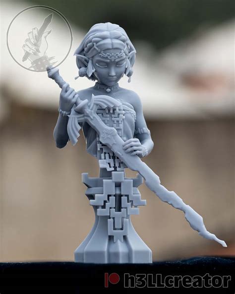 Zelda 3d Model Bust H3llcreator Specter3d