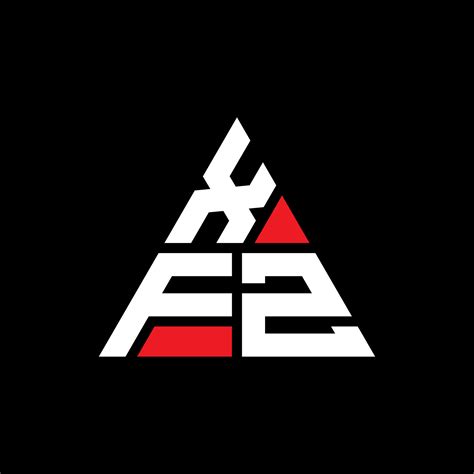 Xfz Triangle Letter Logo Design With Triangle Shape Xfz Triangle Logo