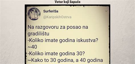 Koliko Imate Godina Iskustva