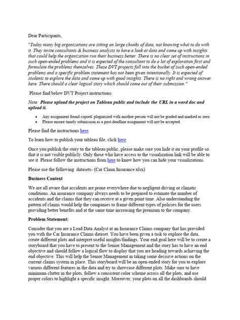Data Vizualization Tableau Project Questions Pdf Data
