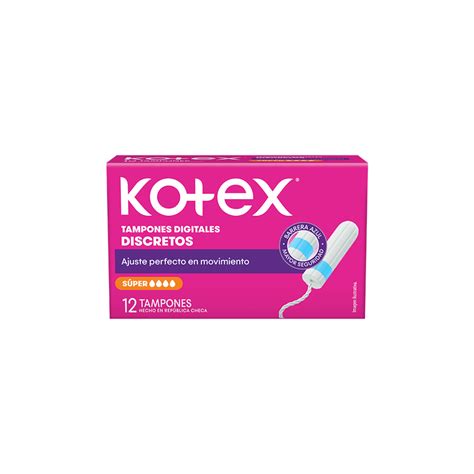 Tampones Kotex Super X 12 Unid Farmacias Del Pueblo