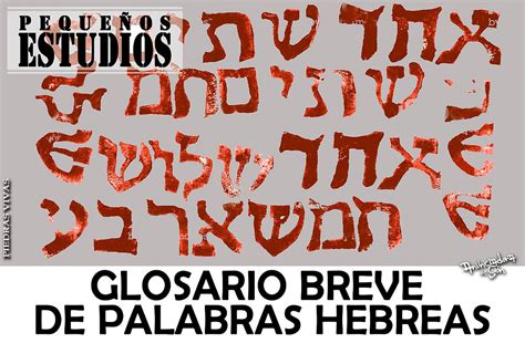 Glosario Breve De Palabras Hebreas
