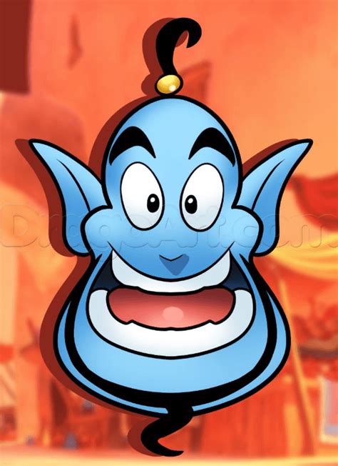 Aladdin Genie Drawing
