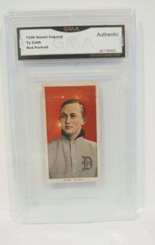 T206 SWEET CAPORAL TY COBB RED PORTRAIT Graded Authentic By