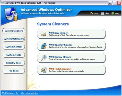 Advanced Windows Optimizer Download Free 511 Softpedia