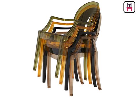 Salon Event Plastic See Through Chair Modern Stackable Ghost Chairs