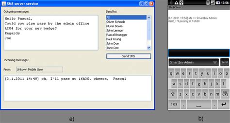 9 Sms Service A Server Graphical User Interface B Client Graphical Download Scientific
