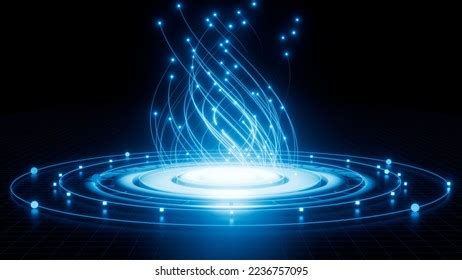 D Rendering Technology Particle Background Stock Illustration Shutterstock