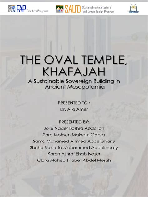 The Oval Temple Khafajah Pdf Architectural Design Architecture